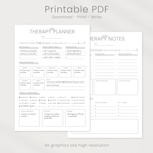 Pre and Post Therapy Notes, Therapy Overview, Pre Therapy and Post ...