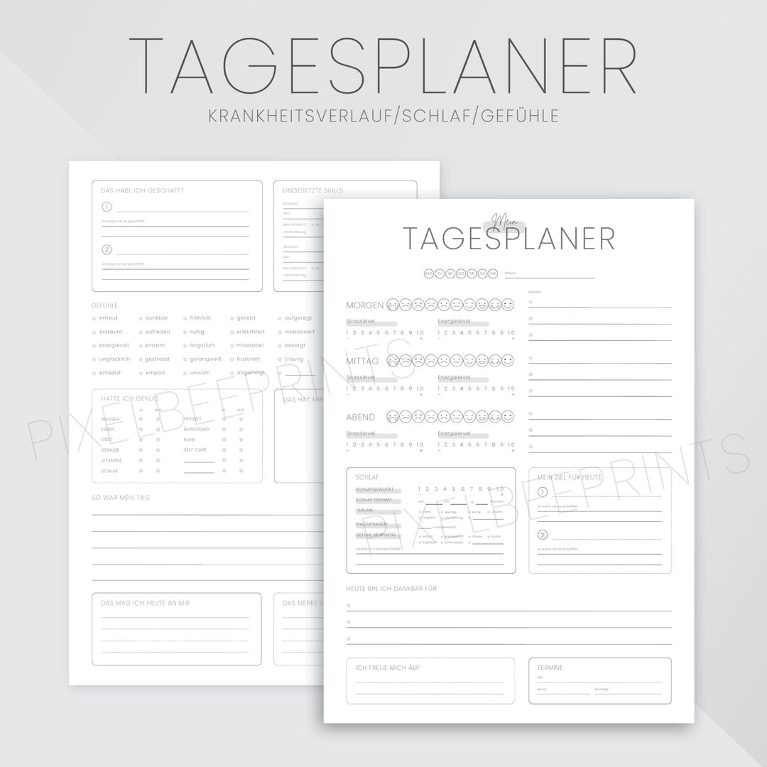 Depression Tracker Mood Diary for Mental Illness Diary - Etsy