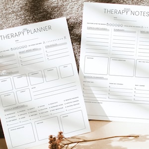 Pre and Post Therapy Notes, Therapy Overview, Pre Therapy and Post ...