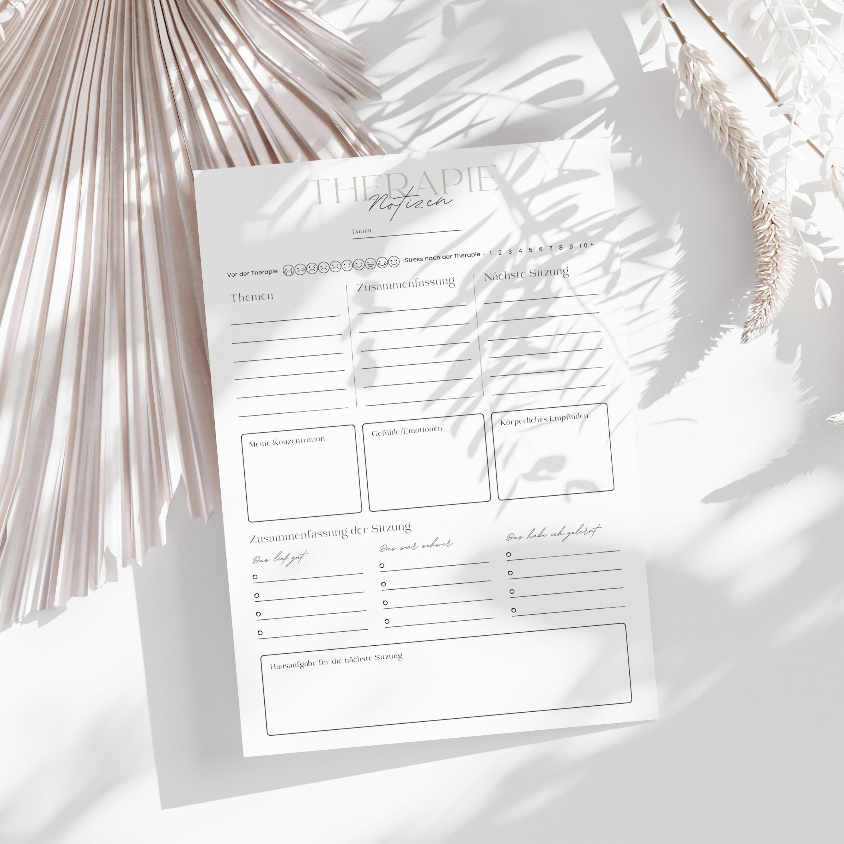 Therapy Notes Template, Planner for Psychotherapy, Template for Therapy ...