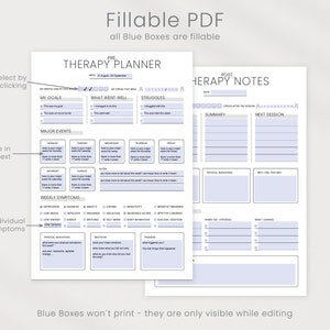 Pre and Post Therapy Notes, Therapy Overview, Pre Therapy and Post ...