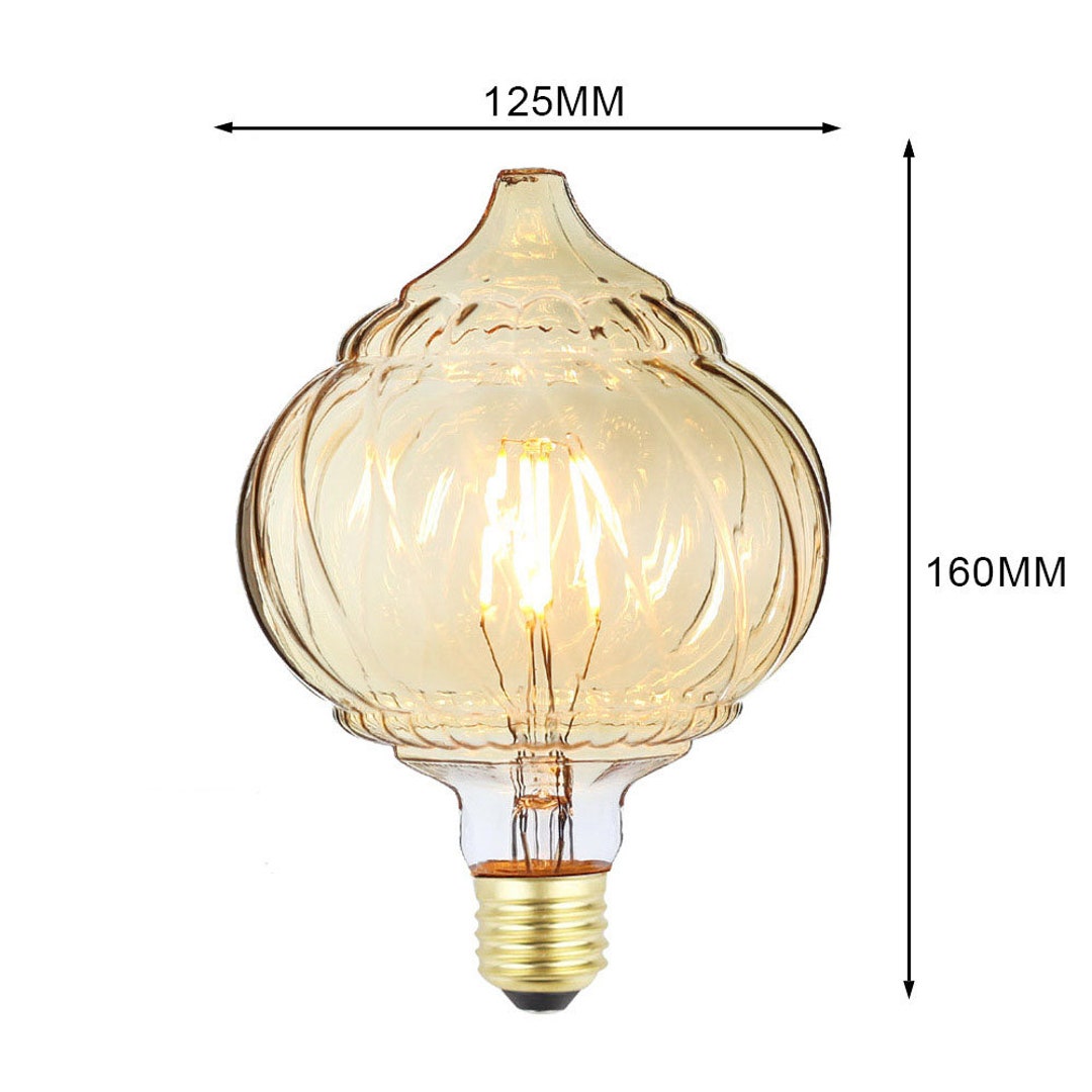 Golden Pineapple Lamp Edison Bulb E27 Screw Port 4W LED - Etsy