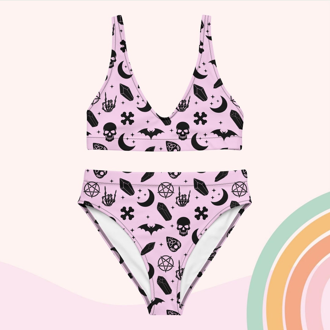 Pastel Goth High-waisted Bikini Kawaii Goth, Gothcore, Kawaii, Harajuku ...