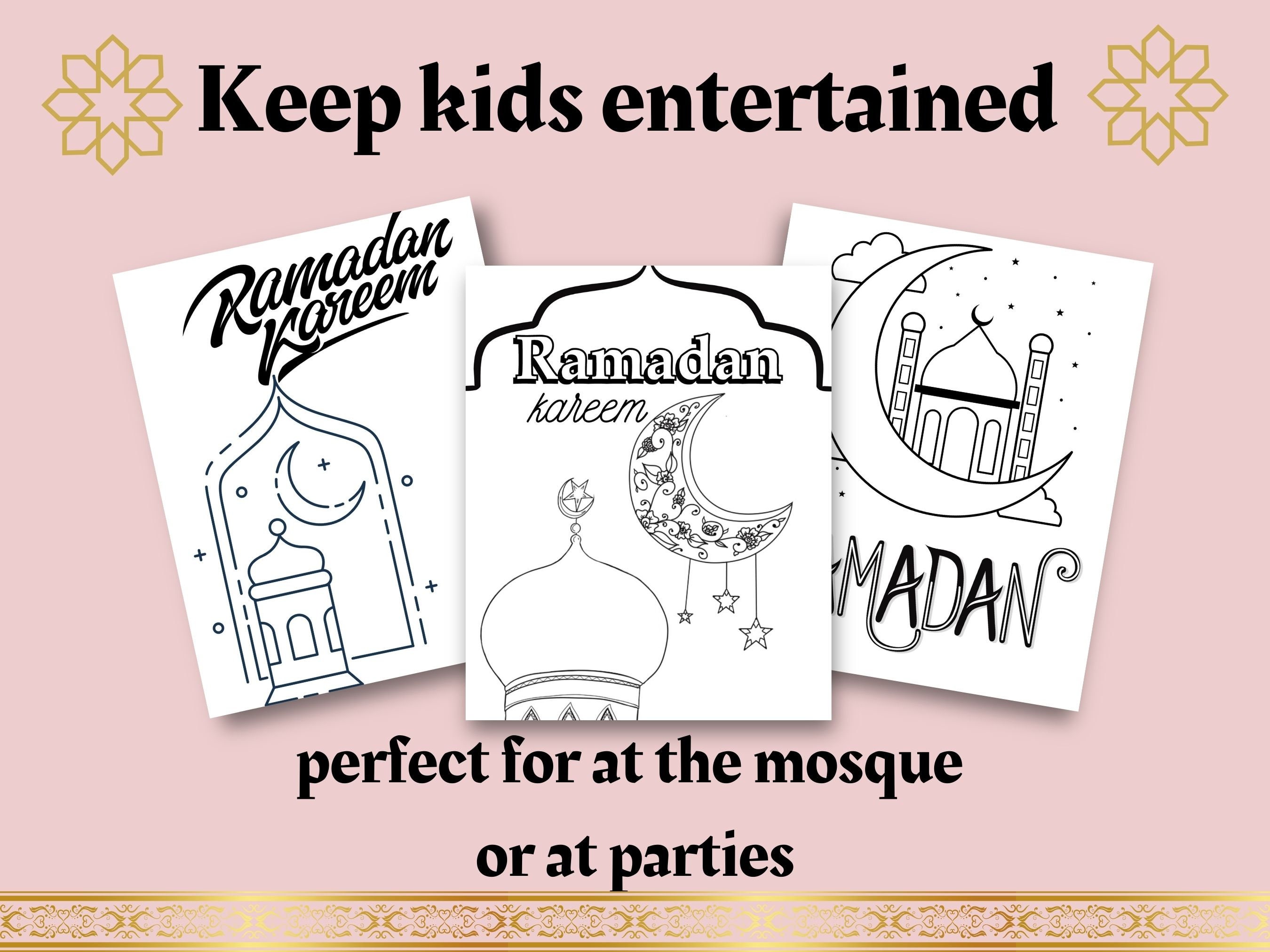 Muslim Ramadan Coloring Pages | Printable Digital Download - Etsy