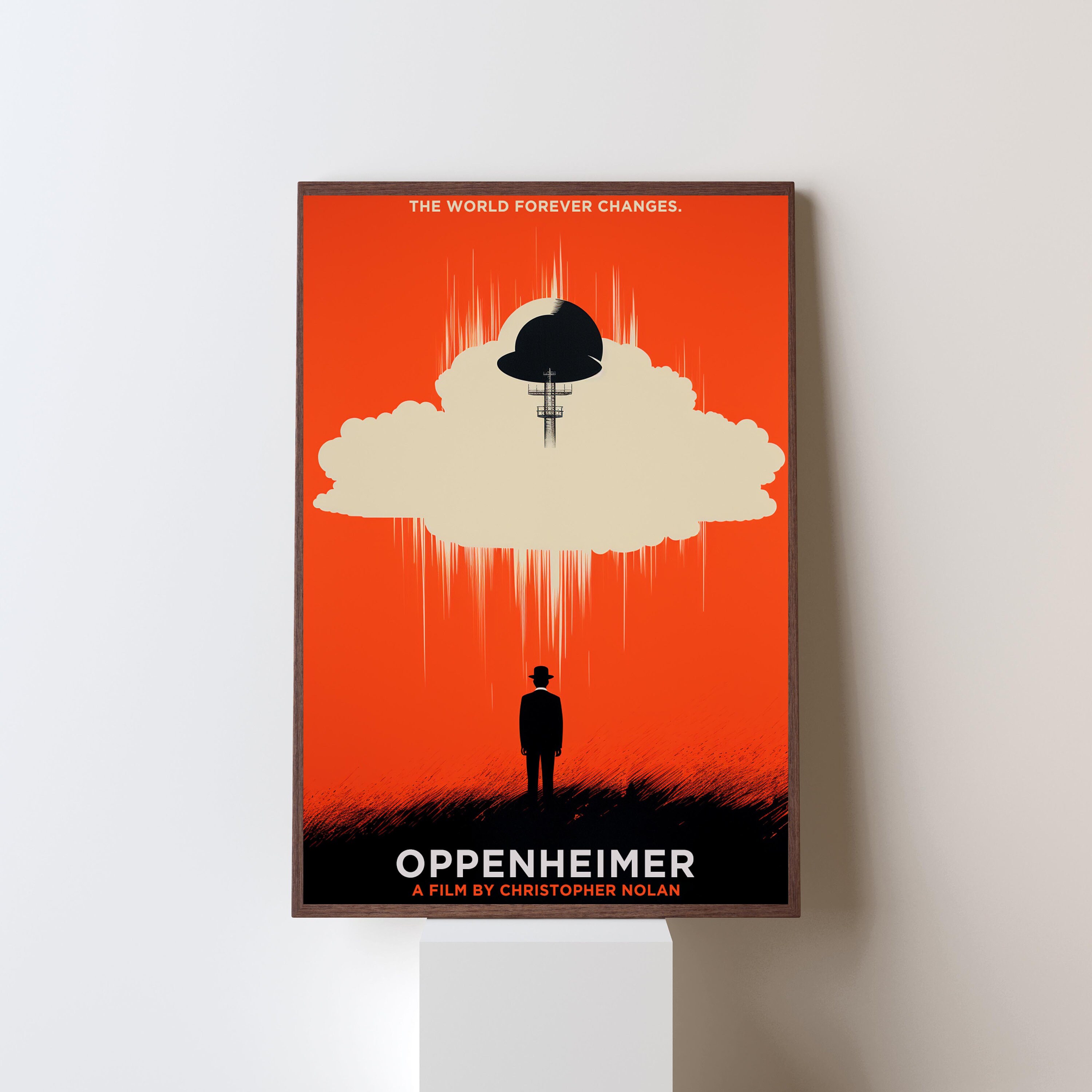 Oppenheimer Poster, Christopher Nolan Movie Poster, Minimalist Movie ...