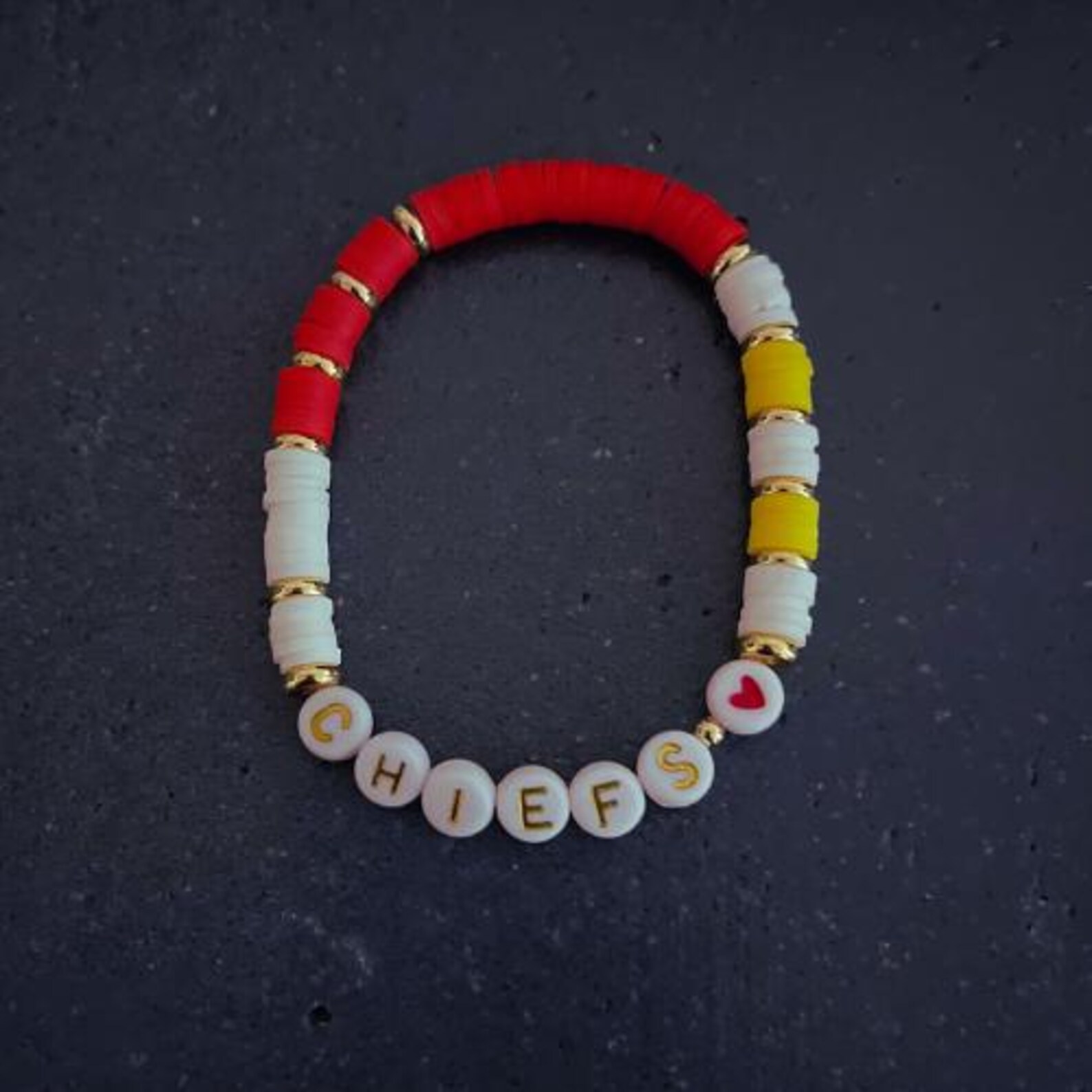 Kansas City Chiefs - Stack of 3 Bracelets - Etsy