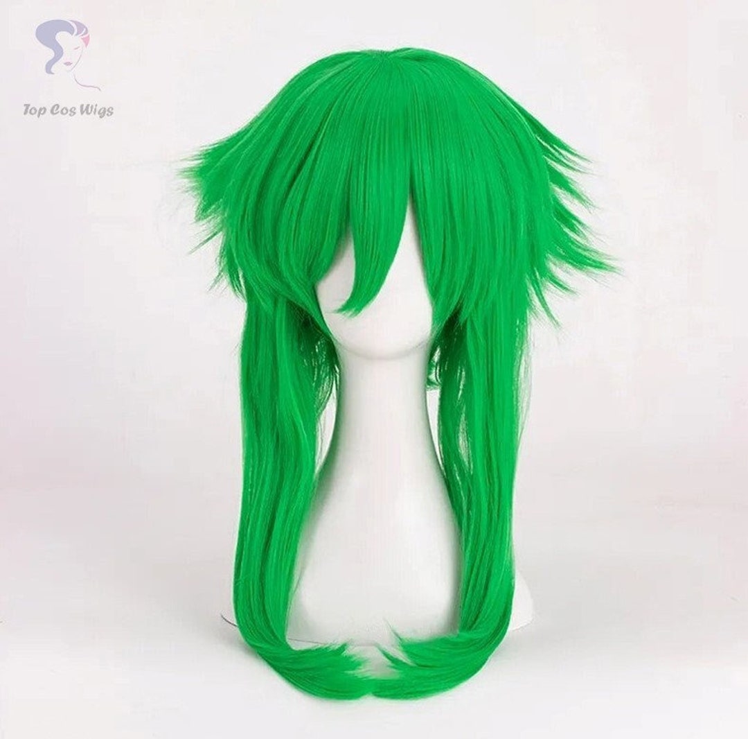 Tatsumaki Cosplay Wig Green Curly Hair Heat Resistant Wig - Etsy