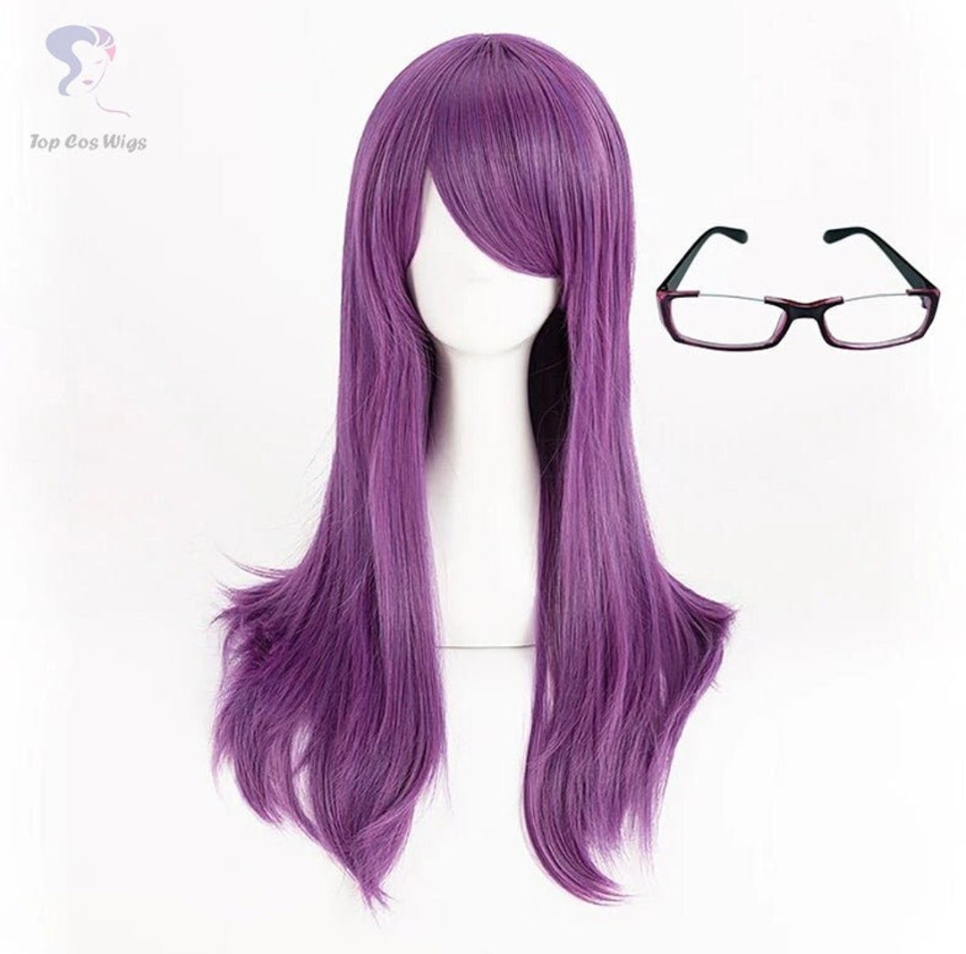 Rize Kamishiro Tokyo Ghoul Long Purple Blend Cosplay Wig - Etsy