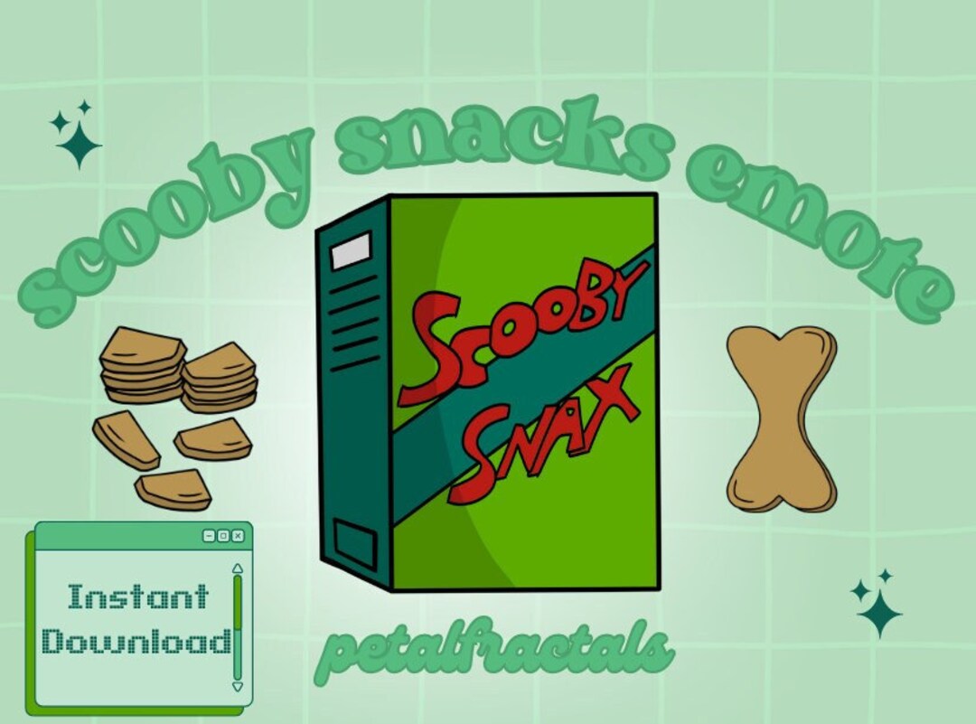 Cute Scooby Snacks Emote Collection Twitch Channel Points - Etsy Canada
