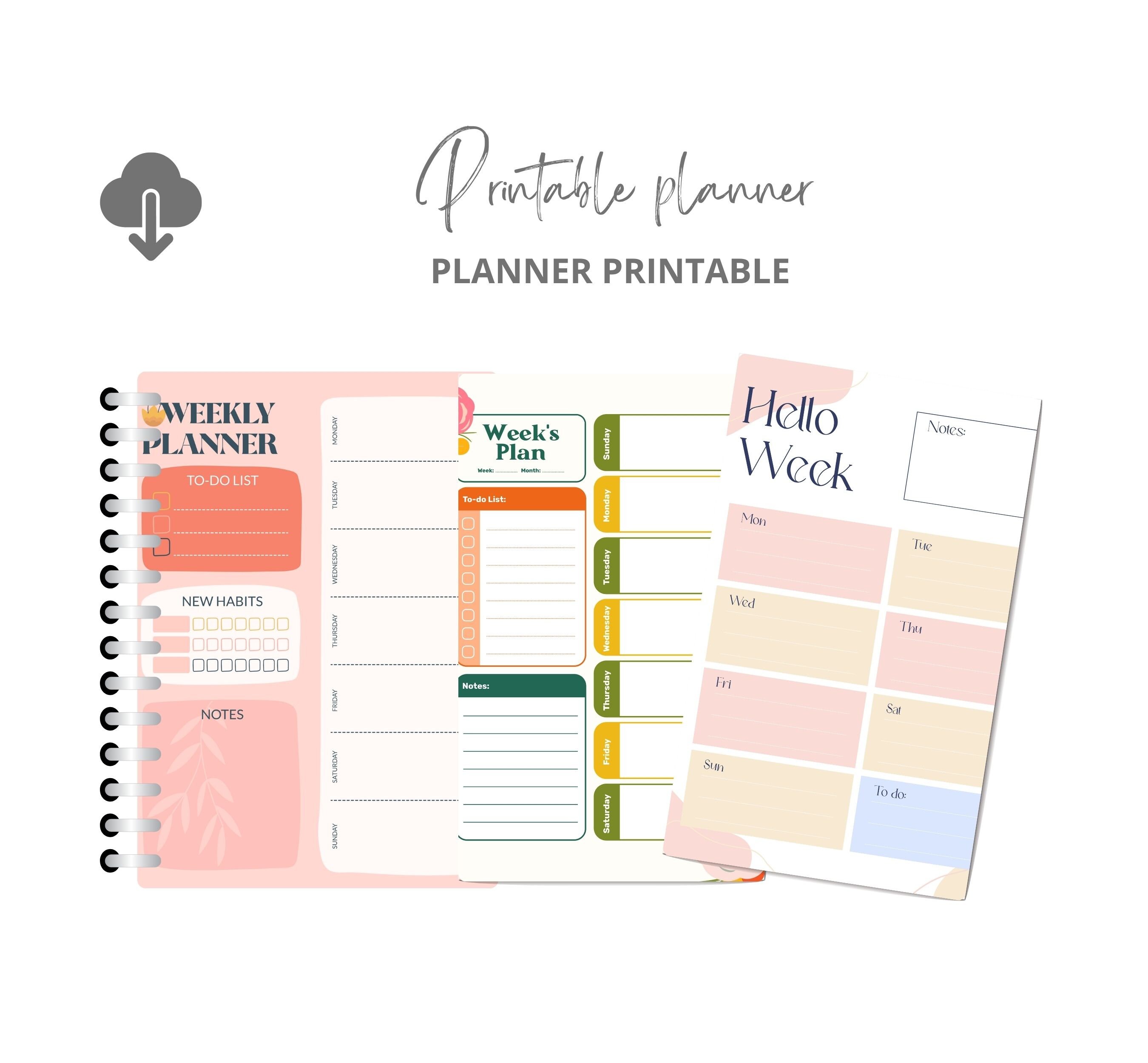 Printable Happy Planner Template Collection, Easy to Download Templates ...