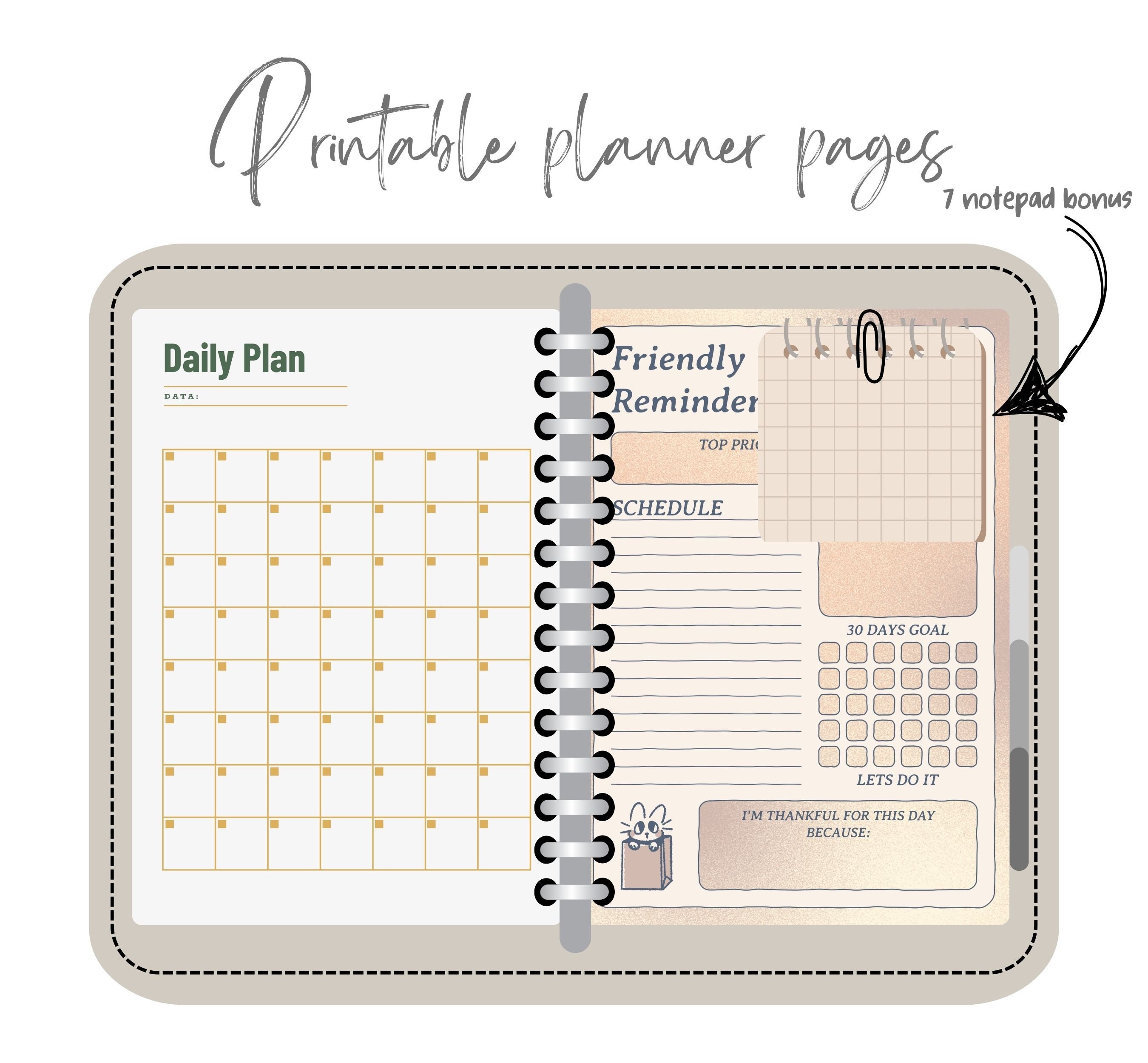 Printable Happy Planner Template Collection, Easy to Download Templates ...