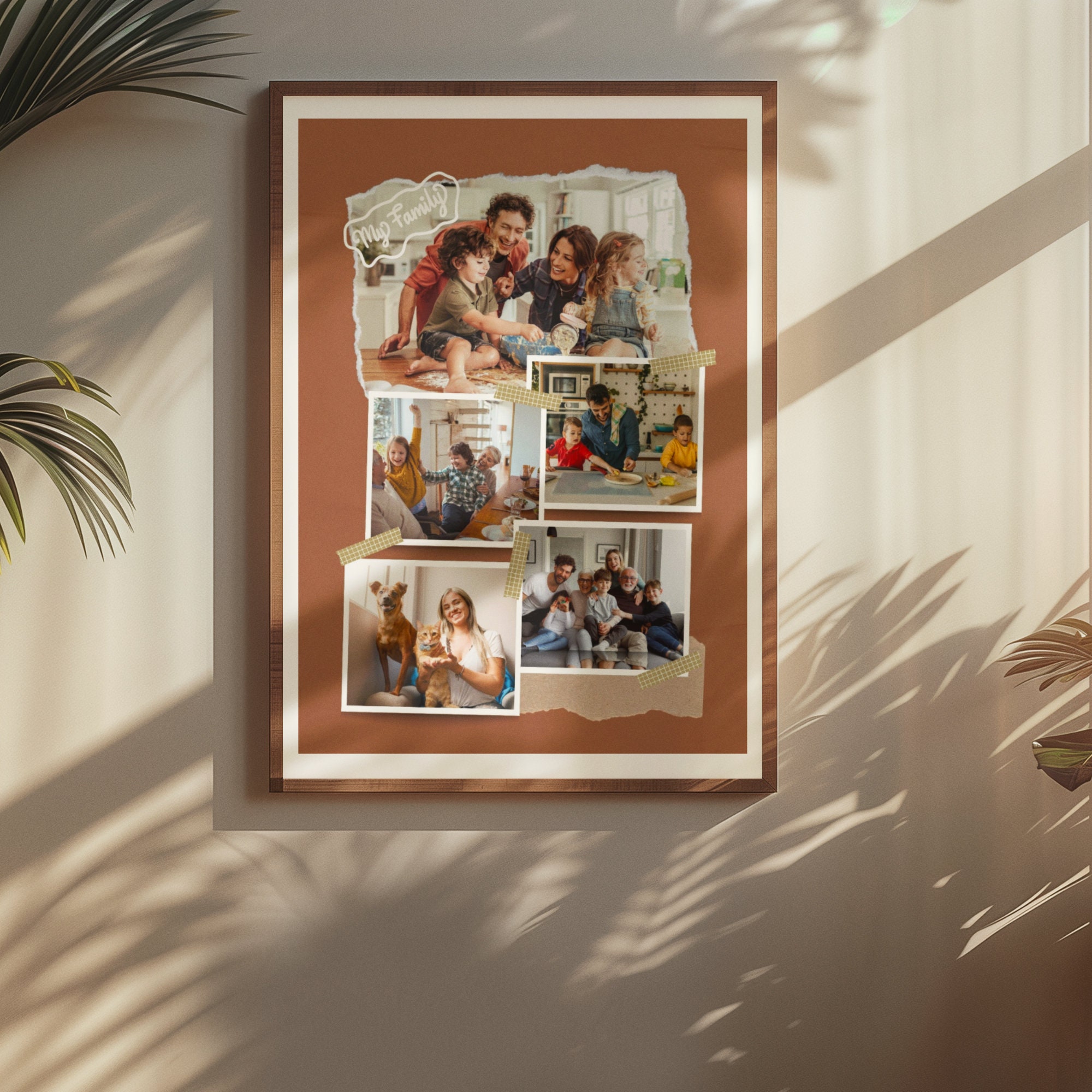 Personalized Family Photo Collage, Birthday Collage, Custom Gift for Boyfriend, Collage Template ...