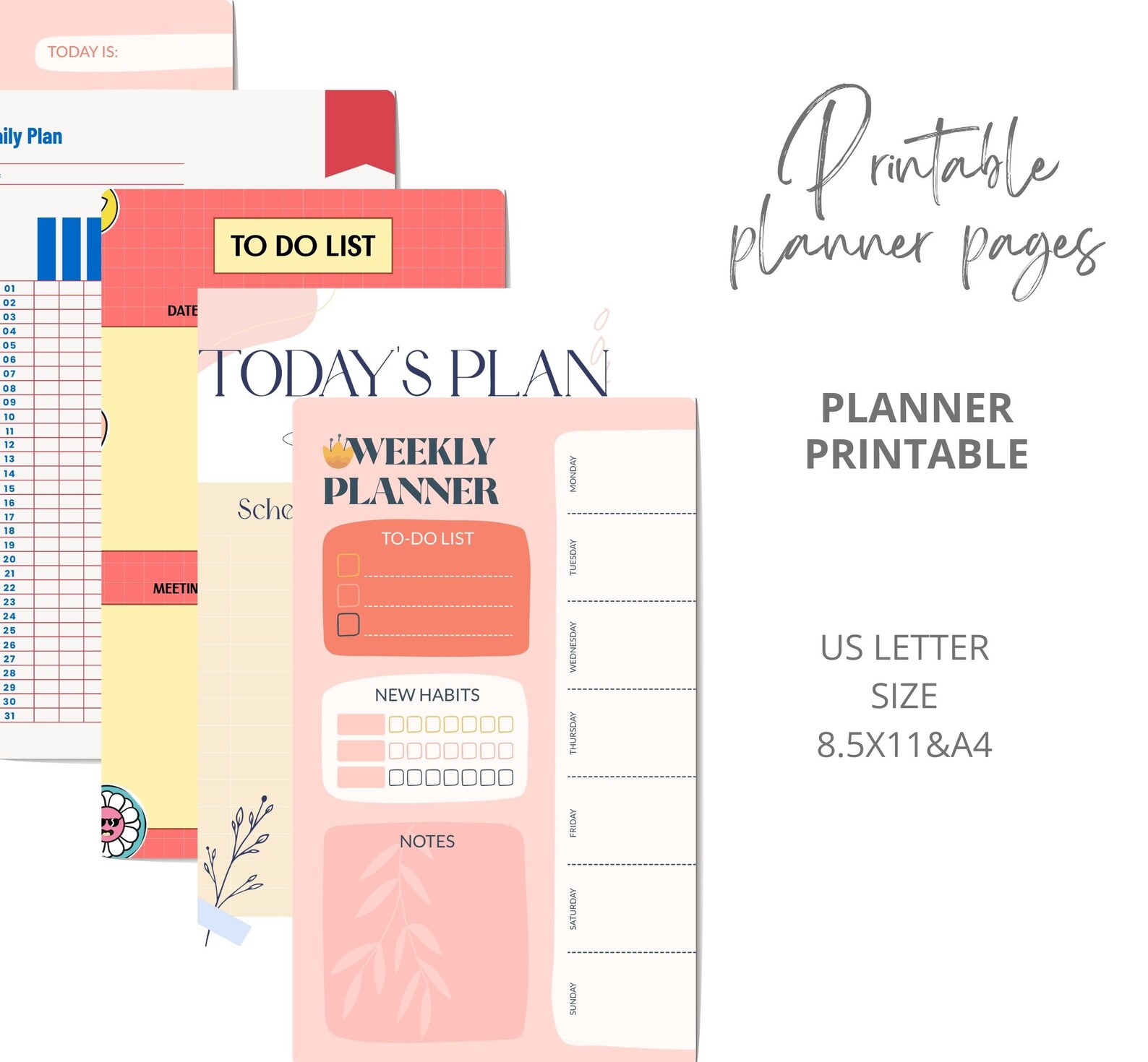 Printable Happy Planner Template Collection, Easy to Download Templates ...