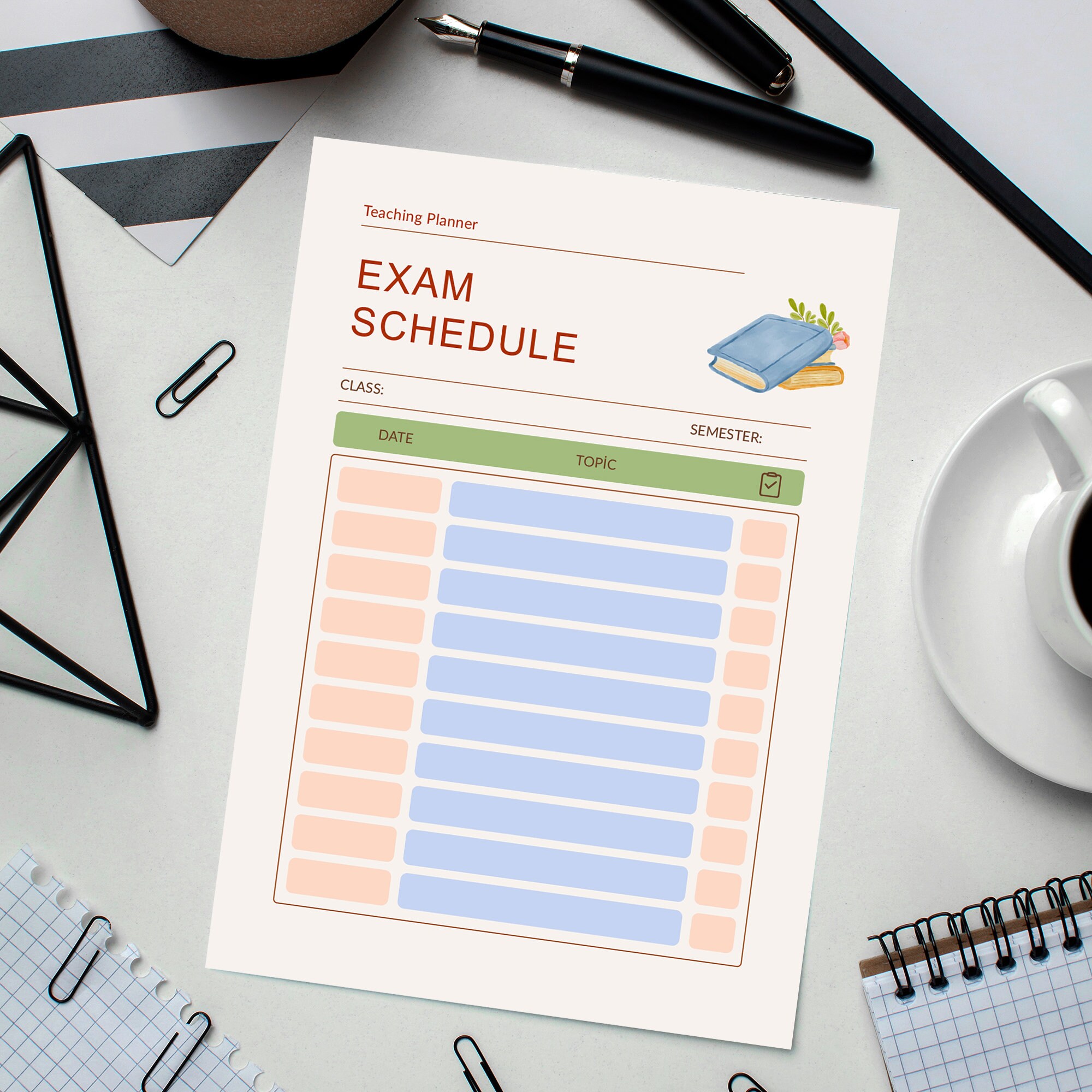 Printable Teacher Planner, Lesson Planner Printable, Teaching Notebook ...