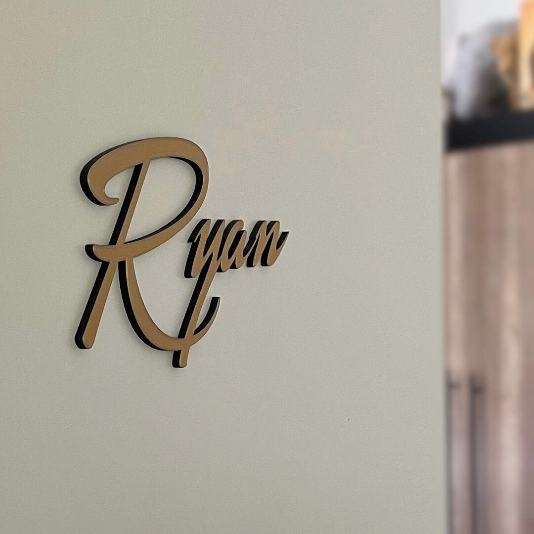 Personalized Nameplate for Kids' Room | 3D Nameplate | Door Sign With ...