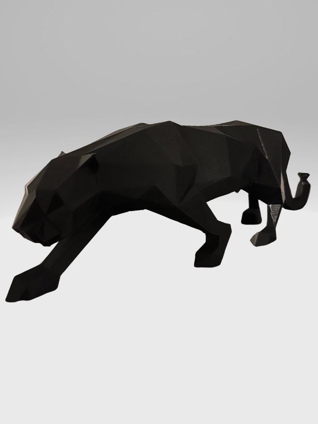 Origami Panther Figure Figure in Origami Style Handmade Origami Panther ...