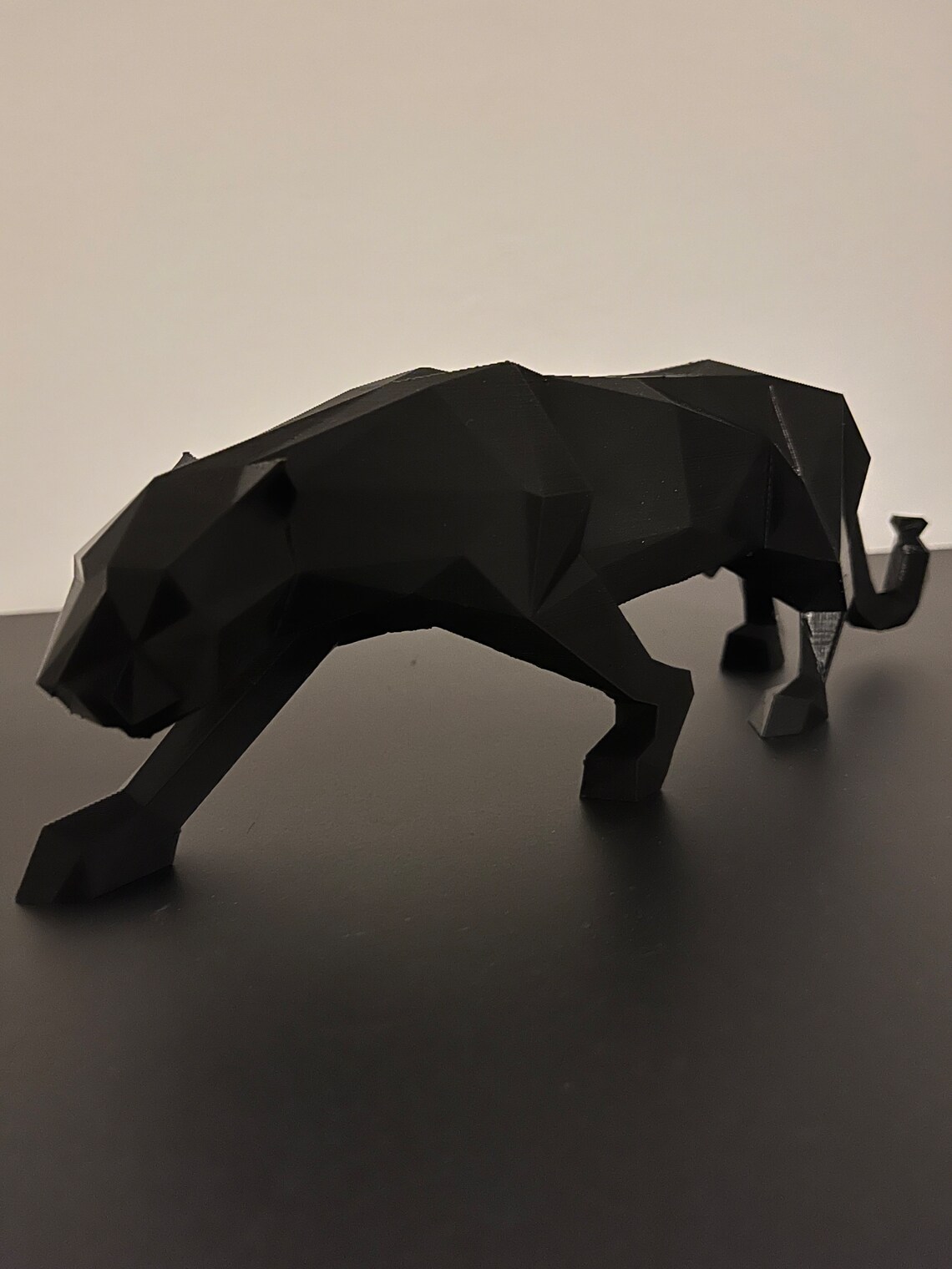 Origami Panther Figure Figure in Origami Style Handmade Origami Panther ...