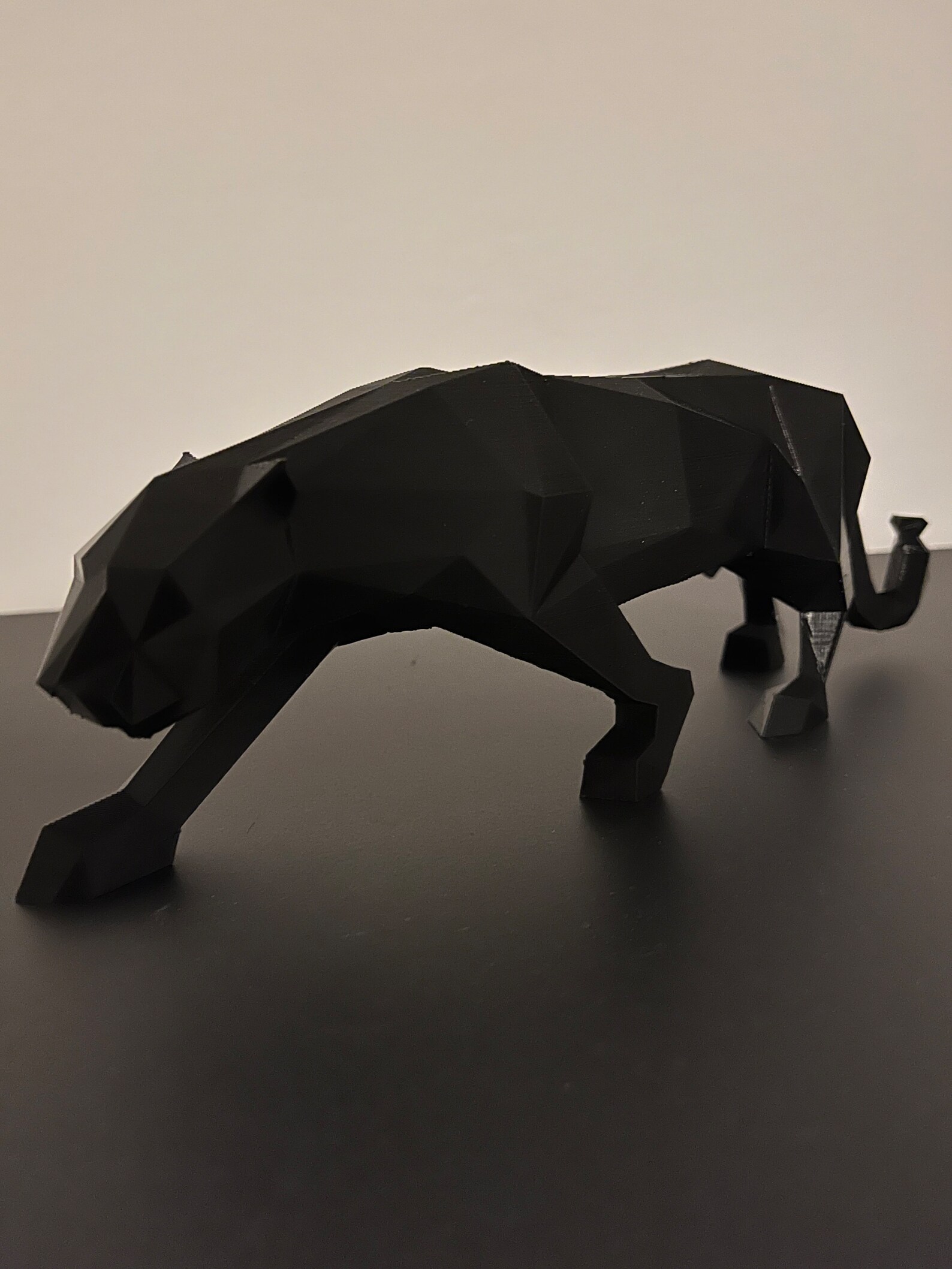 Origami Panther Figure Figure in Origami Style Handmade Origami Panther ...