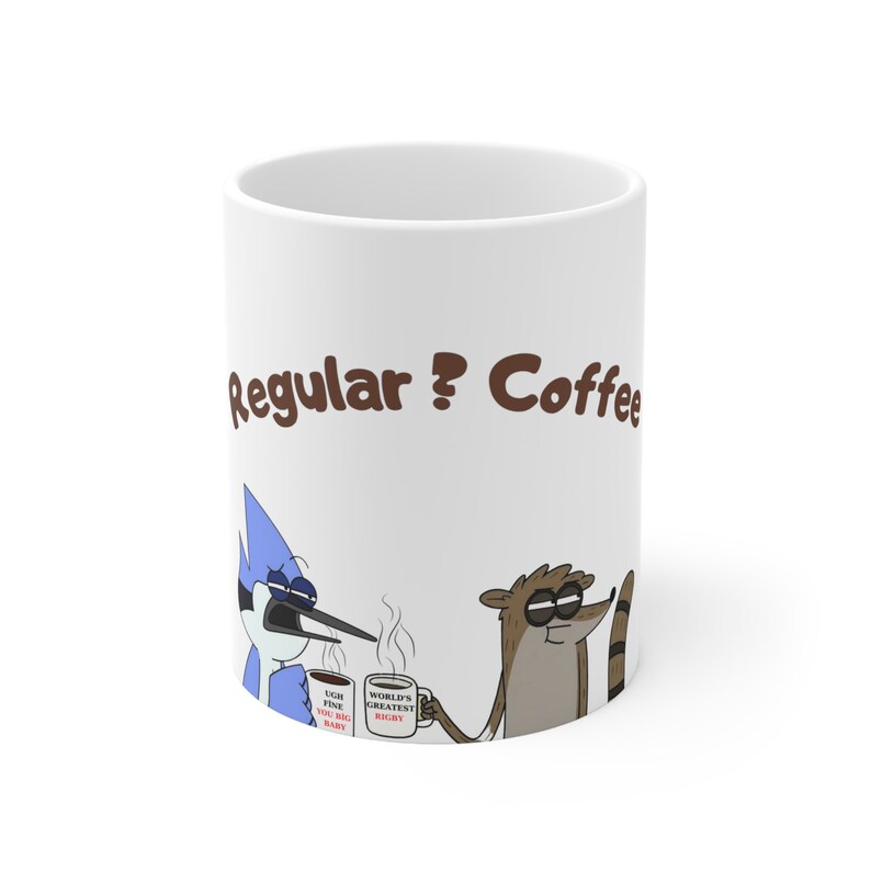 Regular Show Mug |cartoon Network Mug | Mordecai and Rigby Cup - Etsy