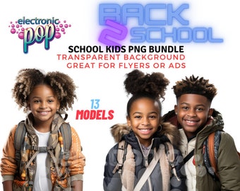 Black Boys School Activities Clipart Set 35 PNG Black Students in Class Black Kids Back to ...