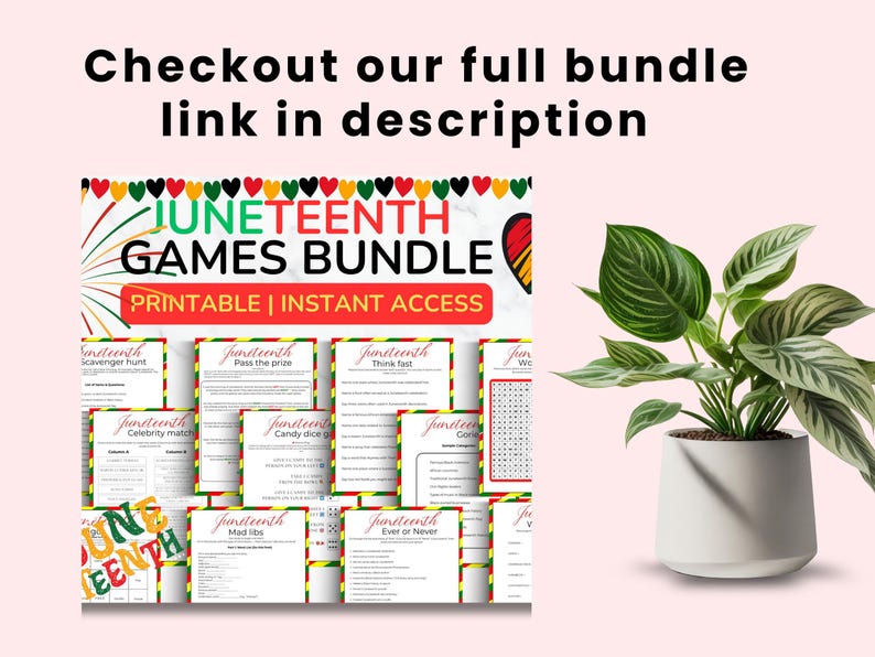 Juneteenth Scavenger Hunt, Printable Party Activity for Kids or Adults ...