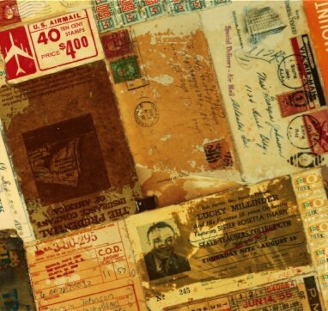 CUSTOM Art Postage Stamp and Cover Collage Artwork - Choose Your ...