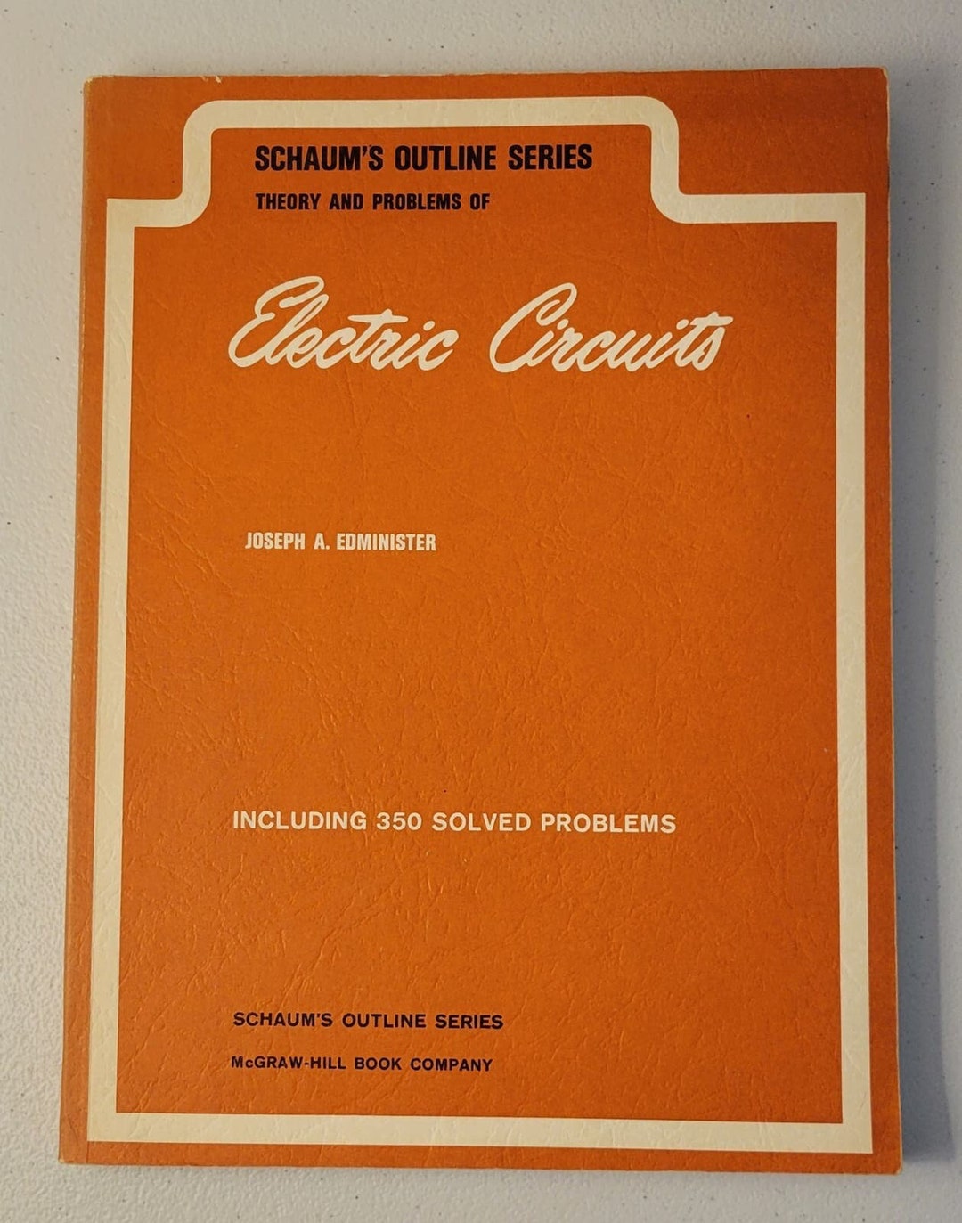 Vintage 1965 Schaum's Outline Series: Electric Circuits Joseph A ...