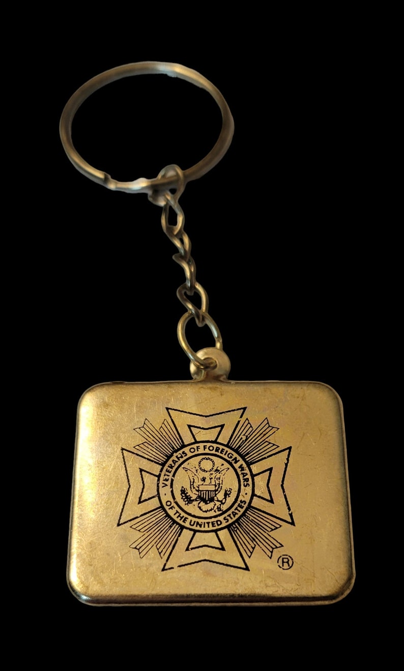 Vintage US Flag Keychain "veterans of Foreign Wars of the United States ...