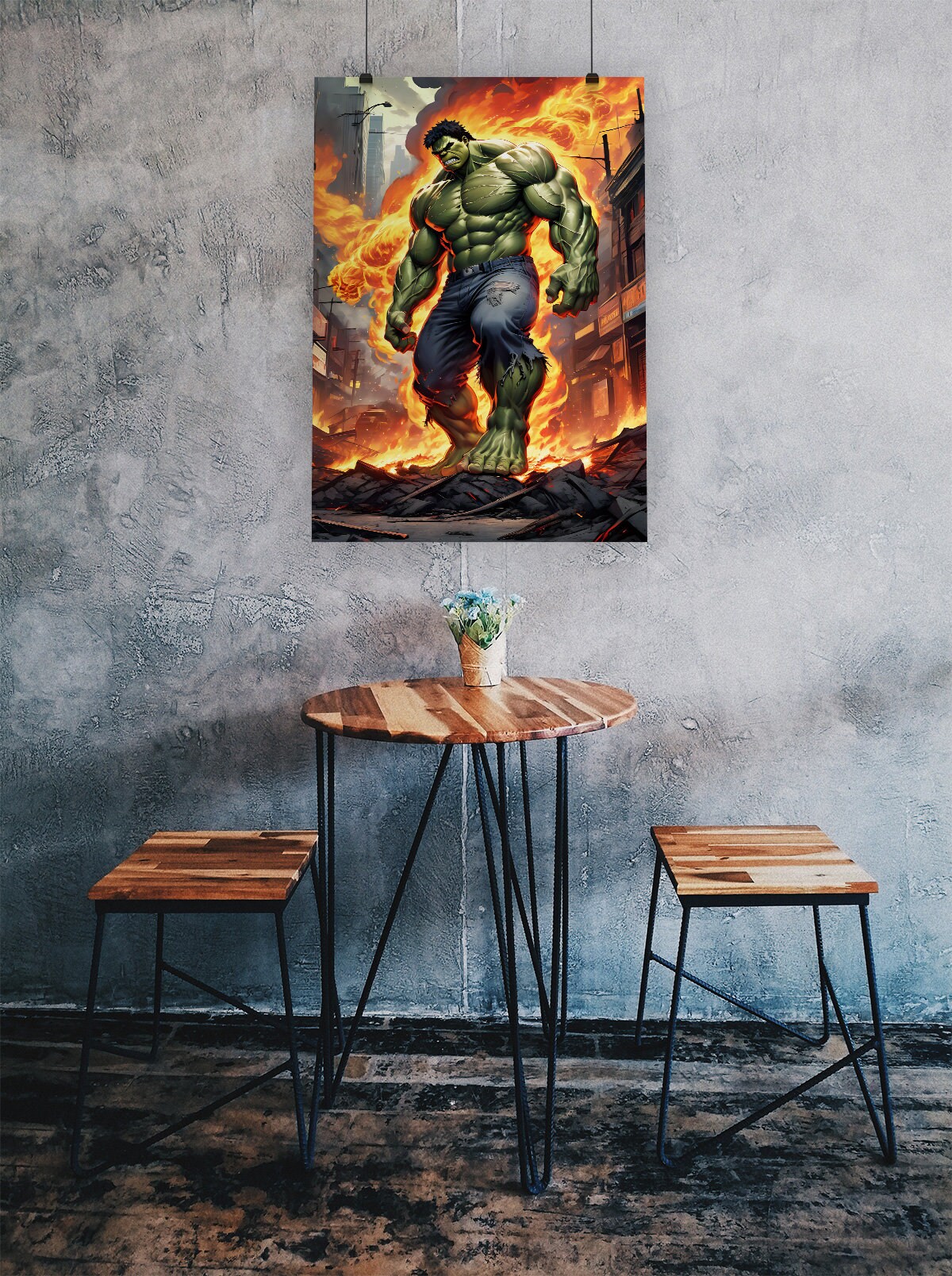 5 Ai-crafted Printable Hulk Posters, Print Ready, Super Hero, Instant ...