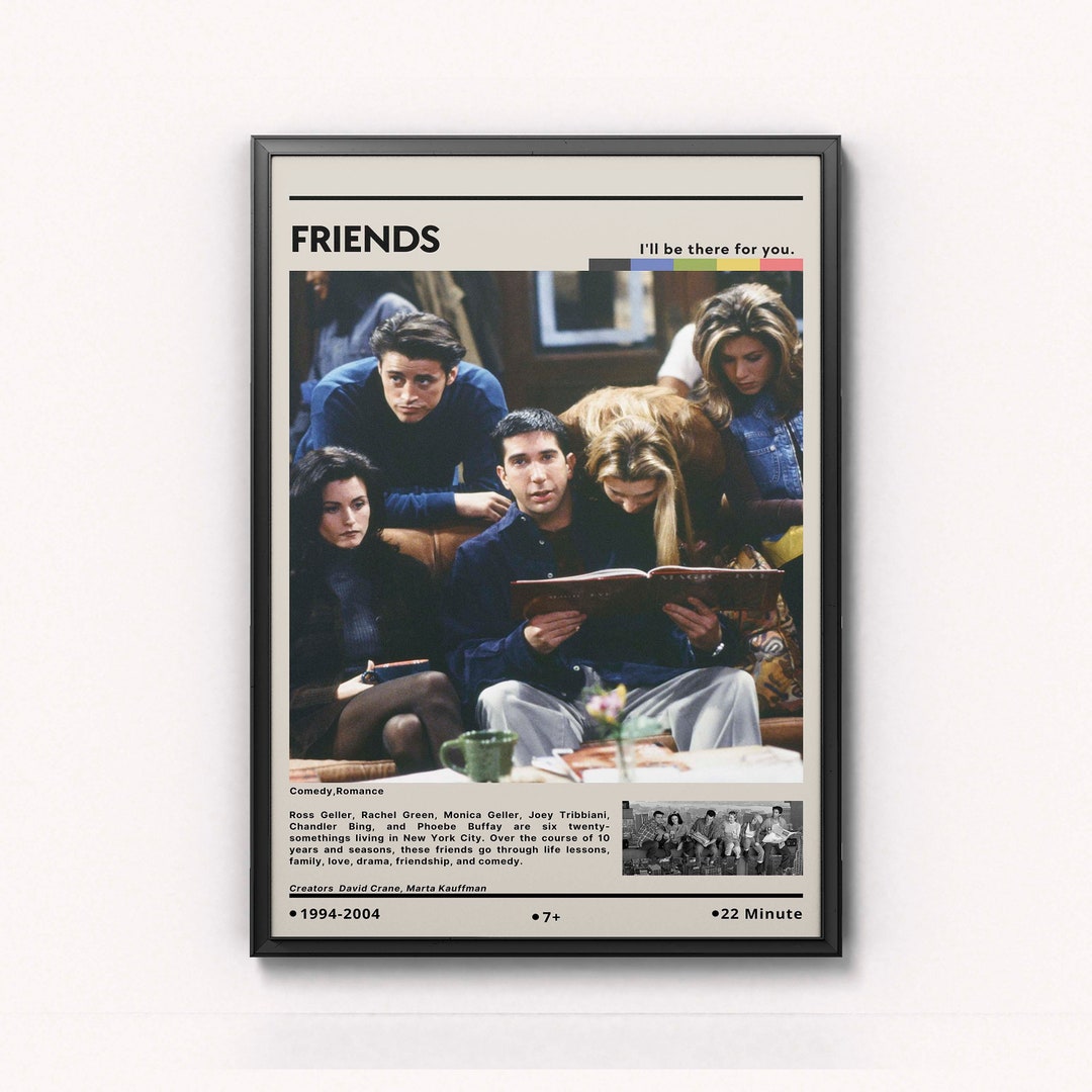 Friends TV Series Poster Iconic Quotes and Moments Vintage - Etsy
