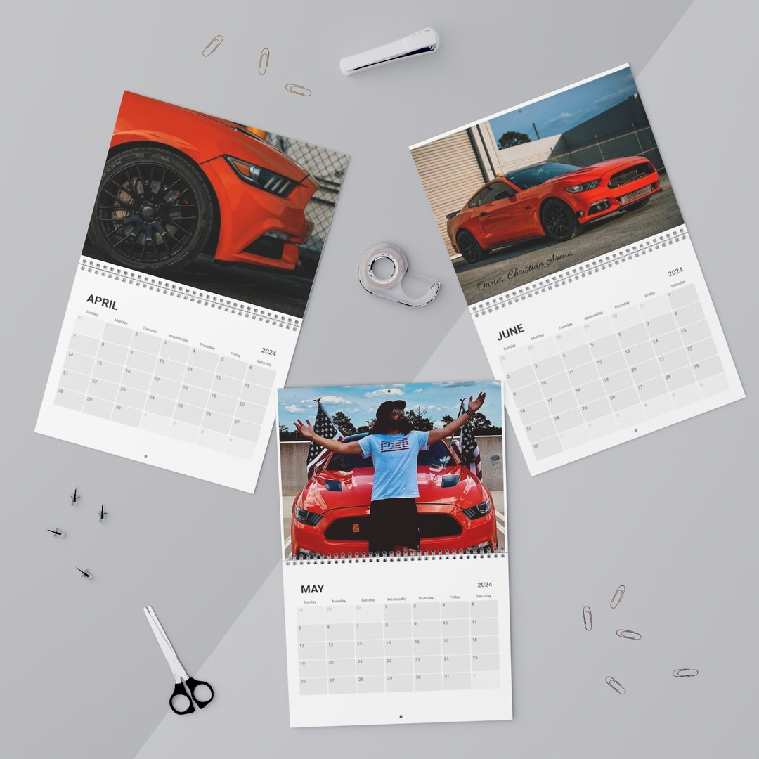 Chris's Mustang Calendar 2024 - Etsy