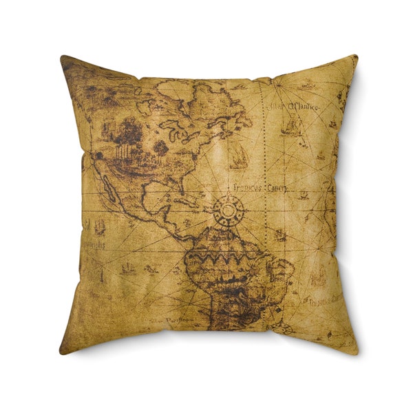 World Map Pillow - Etsy