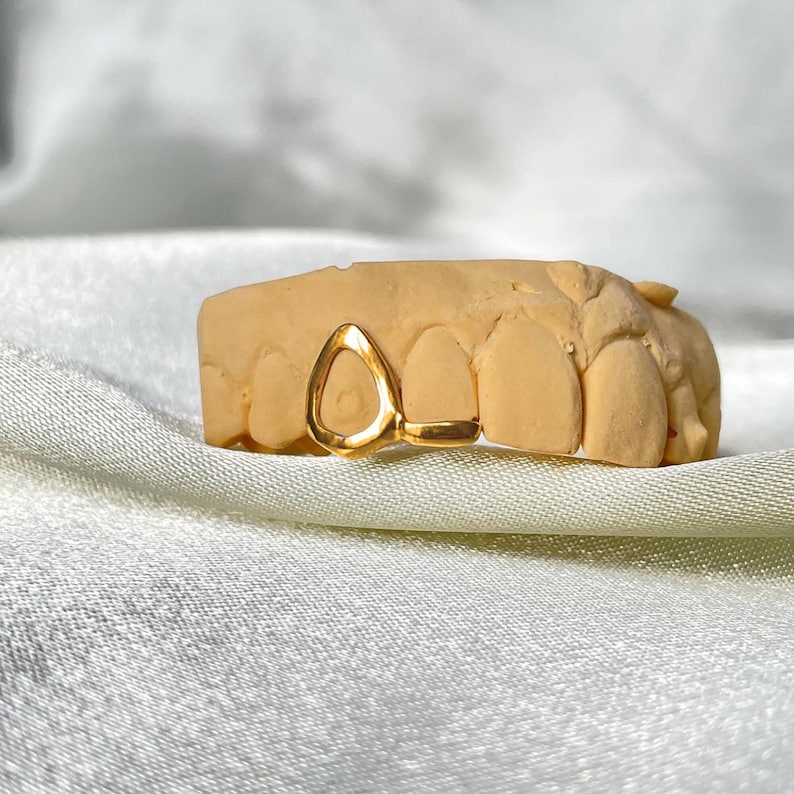 GRILLZ Open Line Design Model, Custom Made Double Teeth, for Men, for ...