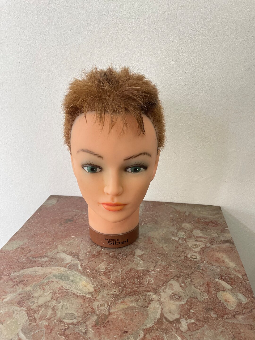 Hairdressing Model Head Ambition by Sibel With Real Human Hair. 27 Cm ...