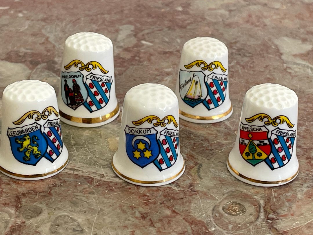 Set/5 Thimbles Thimbles From Friesland Netherlands Dokkum Leeuwarden ...