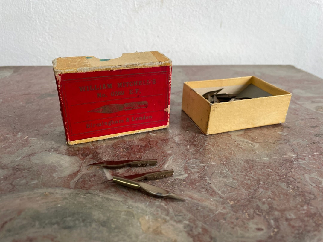 Approx. 34 Pieces William Mitchell Crown Pens Antique Nibs Fountain Pen ...