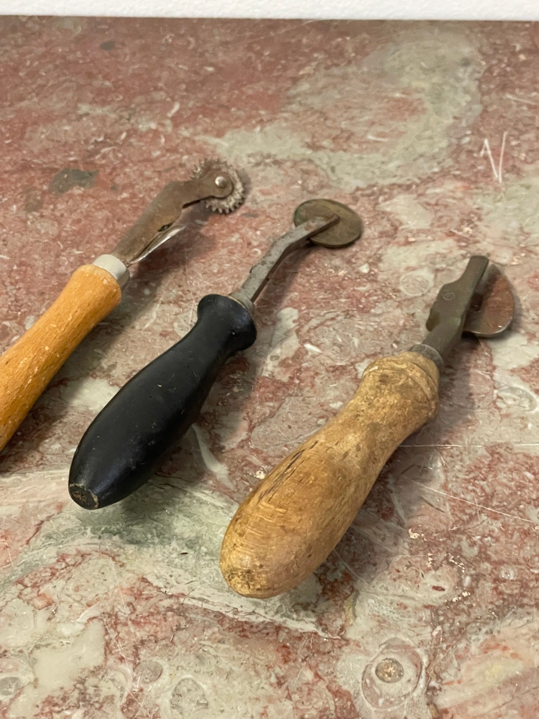 Set/3 Antique Sewing Tools Pinwheel Tracing Wheel Rotary - Etsy