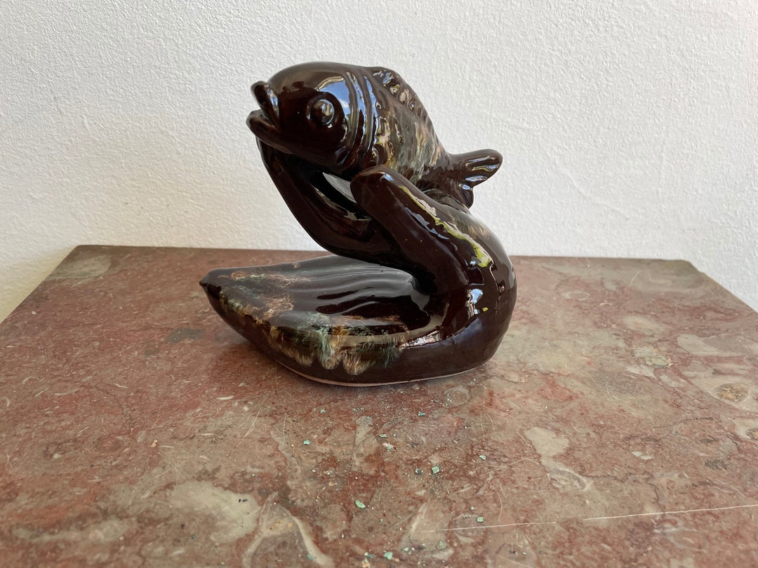 Ceramic Fish Vide Poche or Rings Bowl Jewelry Bowl 15x8x13 Cm 6 Inch ...