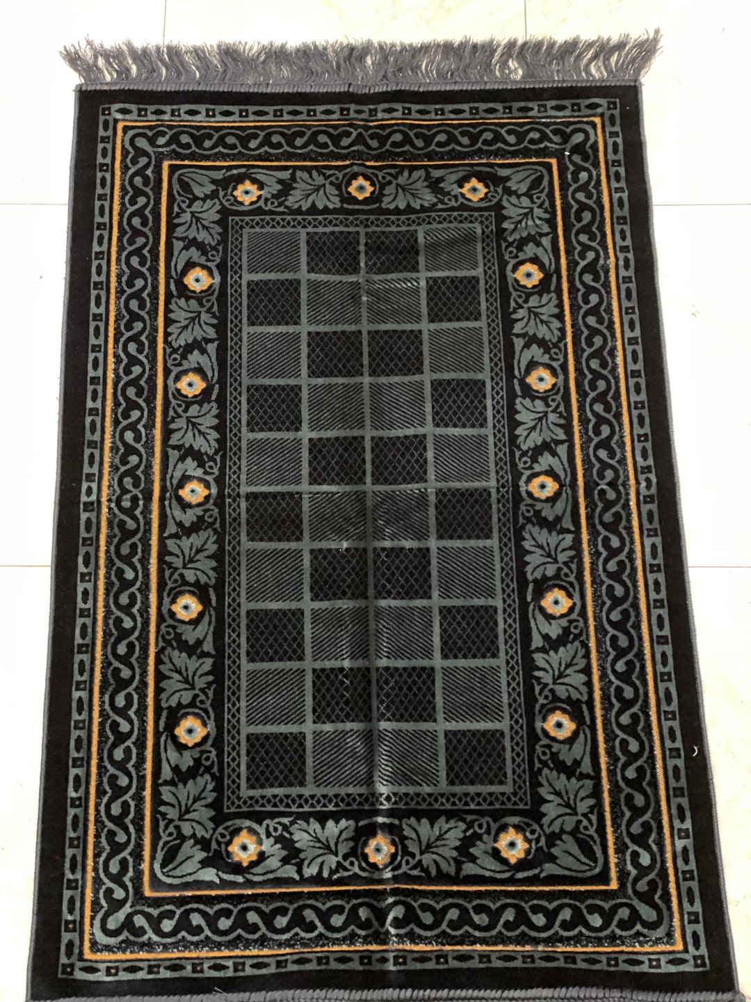 Prayer Rug Islamic Mecca Turkish Silk Prayer Rug Prayer Rug. Approx ...