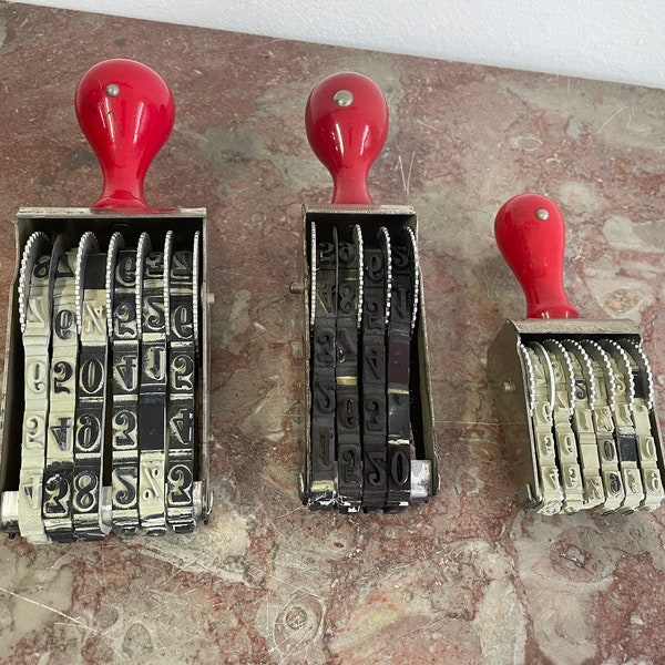 Number Stamps - Etsy