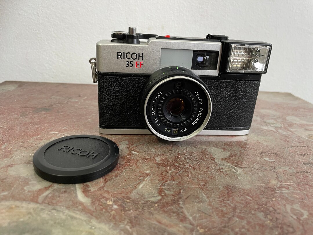 Ricoh 35 EF Electr Flash Rangefinder Camera Color Rikanon 1:2.8 40mm ...