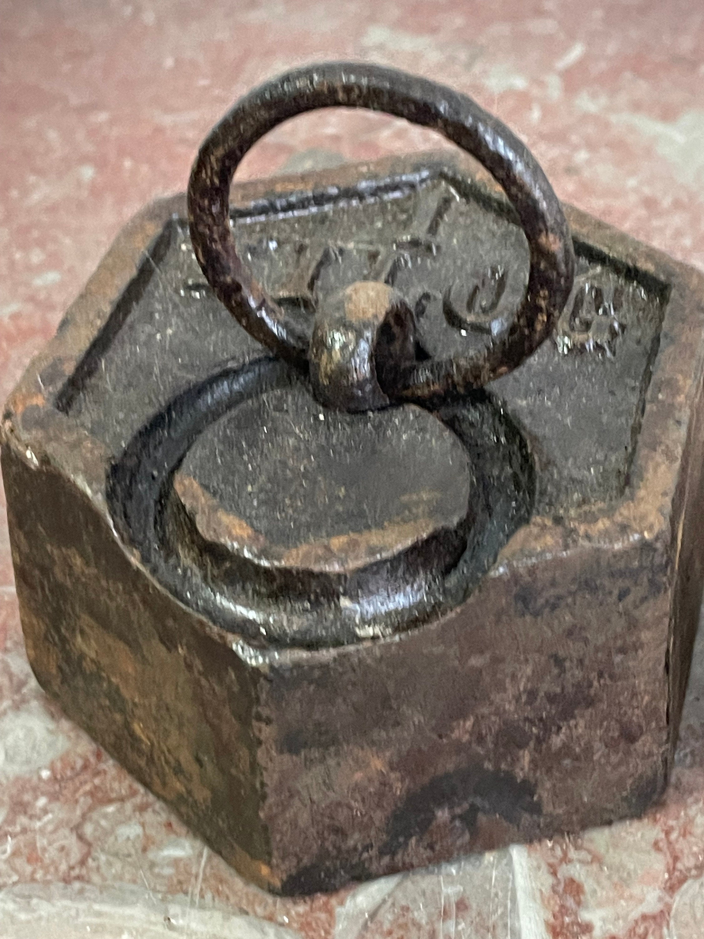 Set/4 French Hexagonal Weights 1 Kg Demi Kilo G 2 Hecto G 1 Hecto G in Beautiful Condition ...