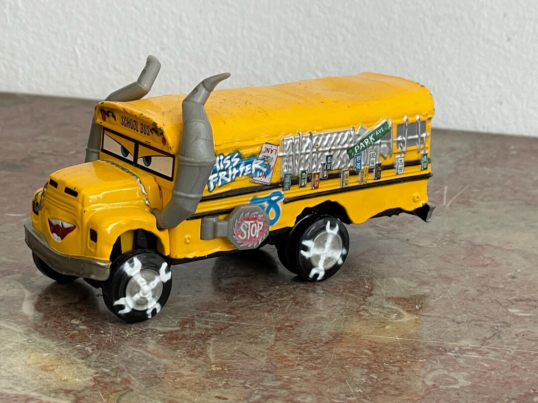 Mattel Disney Pixar Cars School Bus - Etsy