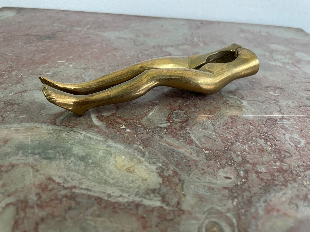 Brass Nutcracker Women's Legs Victorian Model Ca. 1960s. Very Sturdy ...