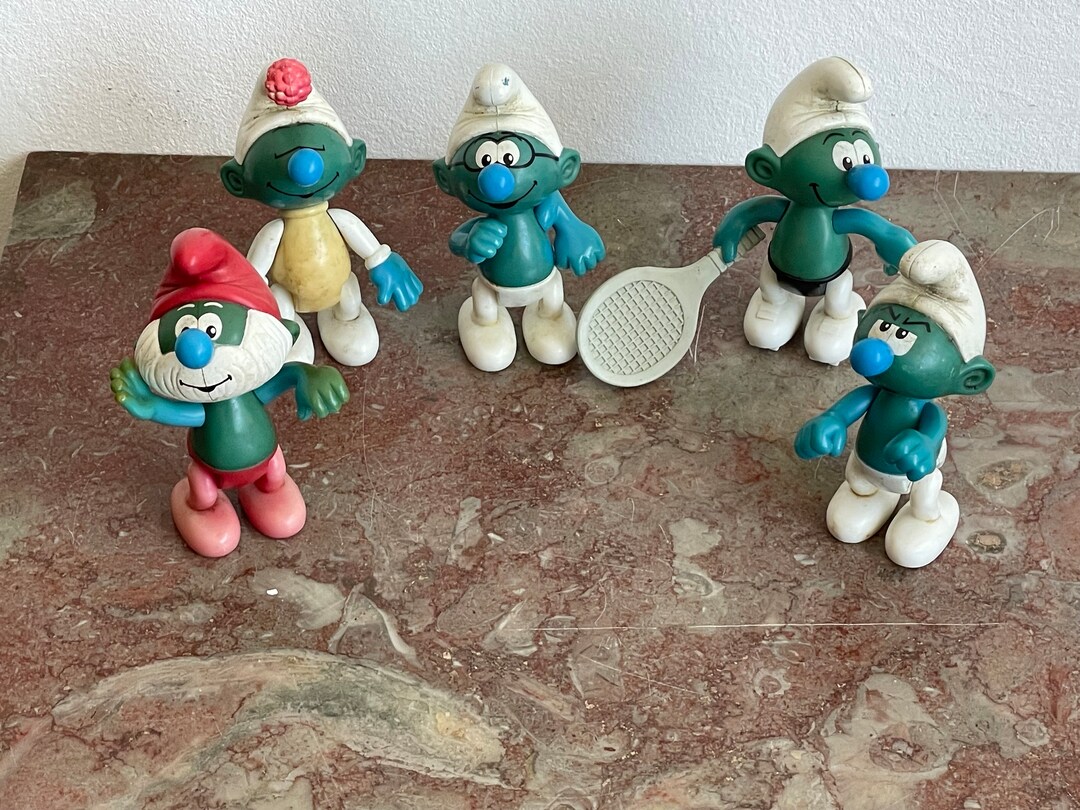 Set/5 Big Smurfs 11 Cm Mcdonalds 2002 in Good Condition See - Etsy