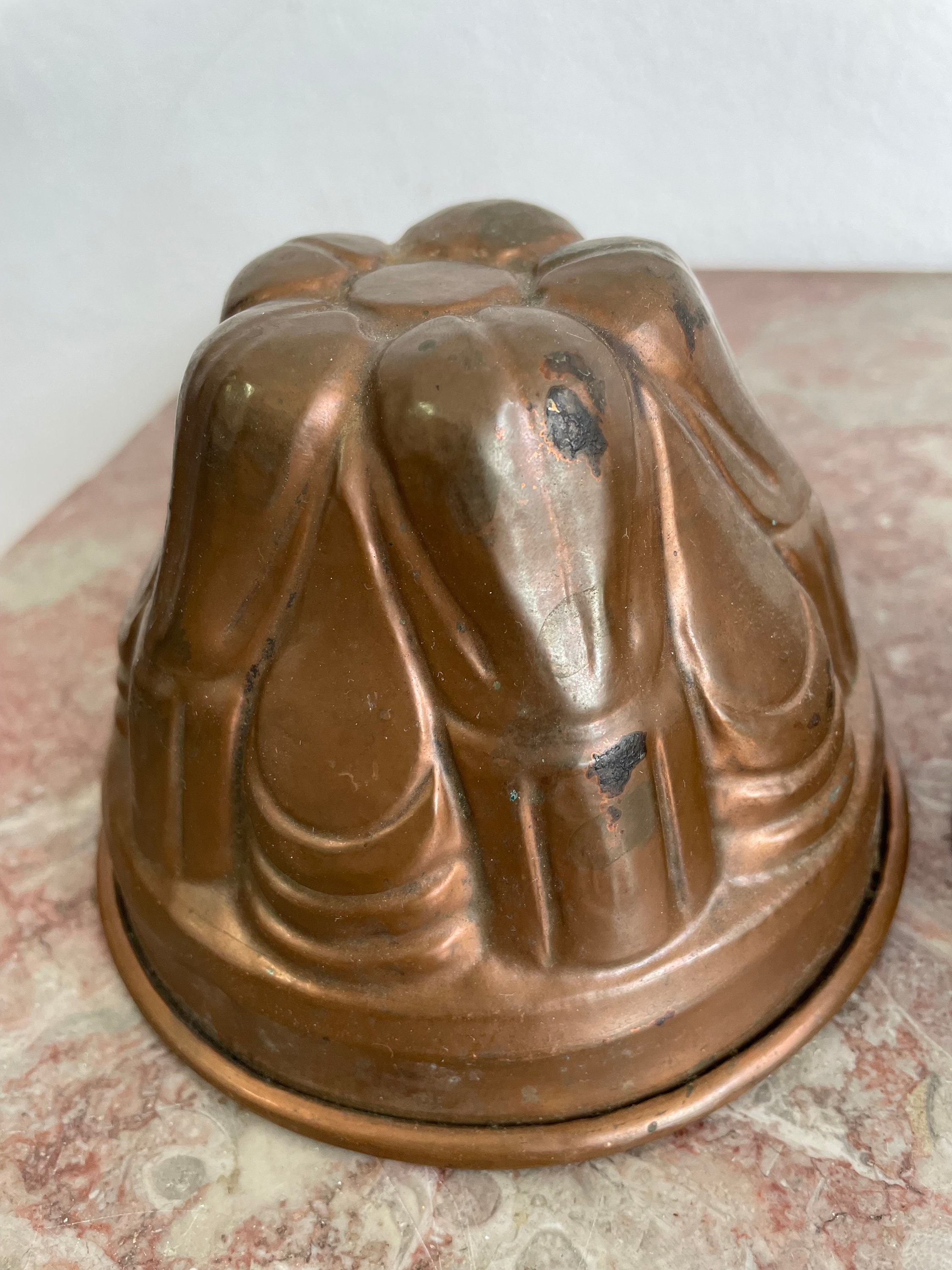 Set/2 Antique Copper Pudding Molds 12 Cm in Diameter Approx. 1910-1920 ...