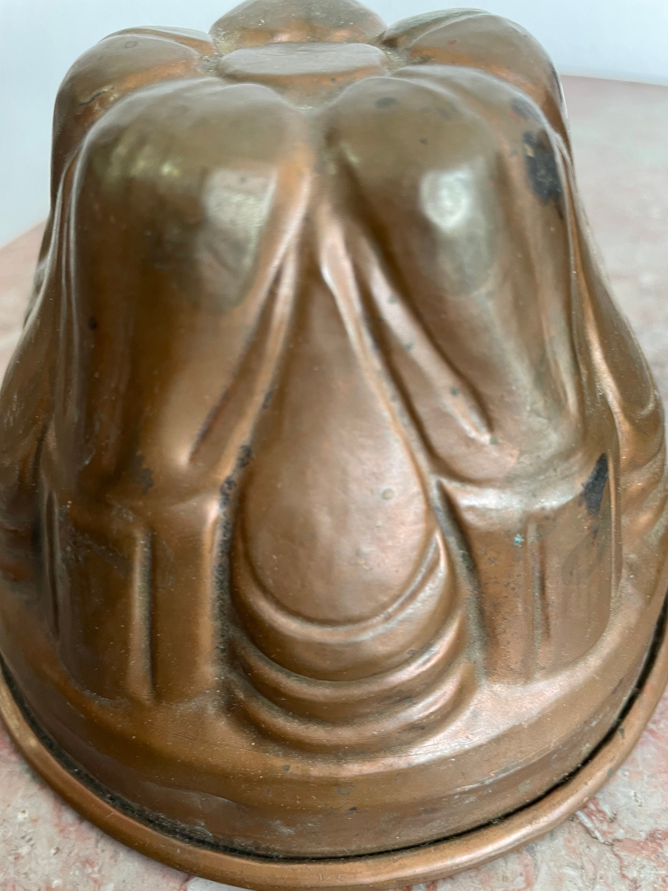 Set/2 Antique Copper Pudding Molds 12 Cm in Diameter Approx. 1910-1920 ...