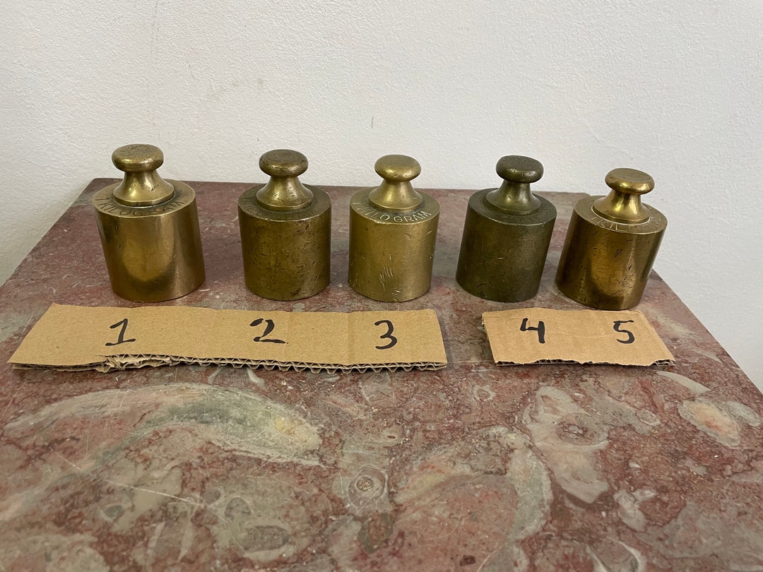 Old Copper Weights 1 Kilogram. 5 Different Ones. Make Your Choice ...