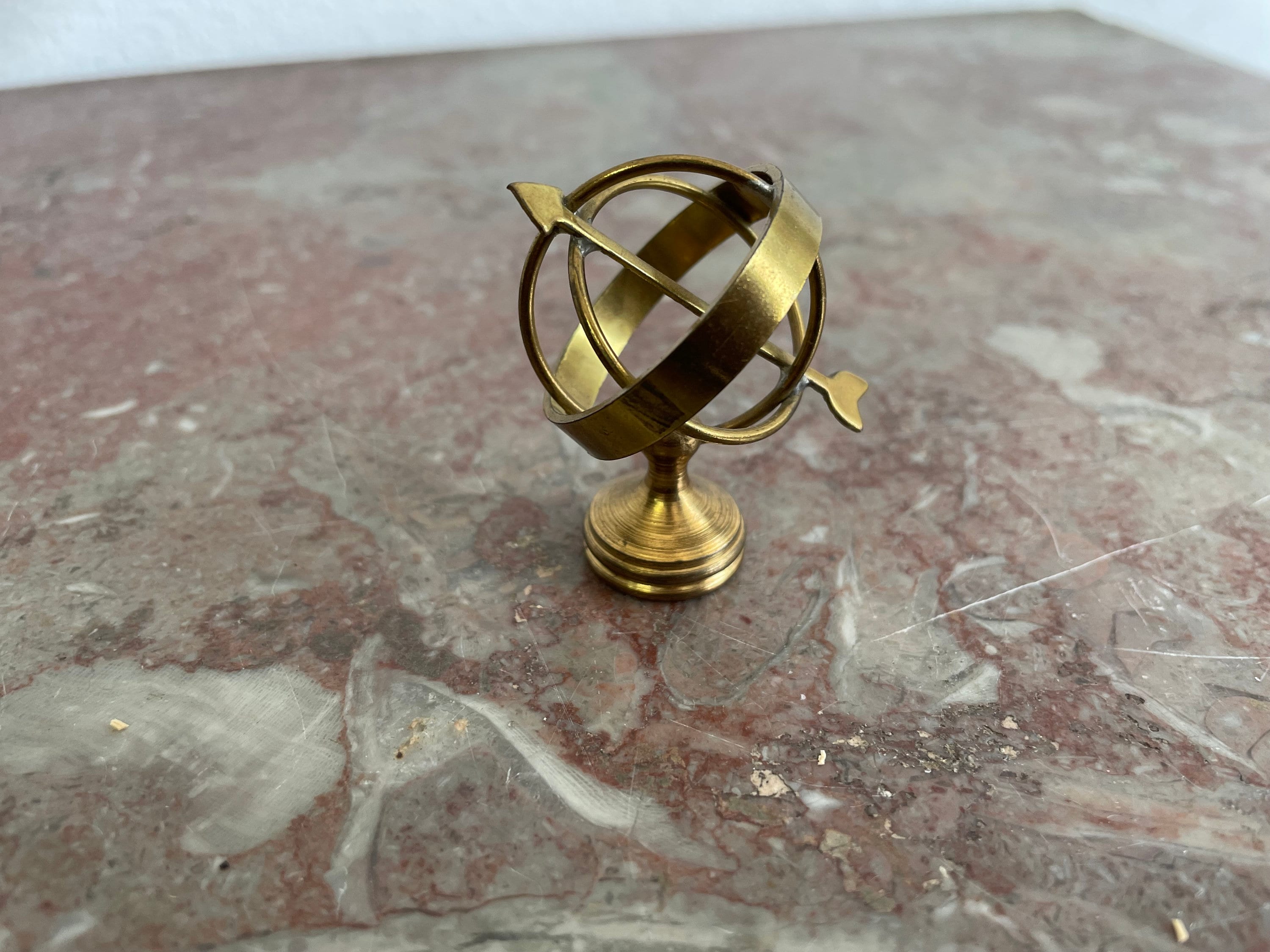 Brass Miniature Vintage Sundial 4 Cm - Etsy