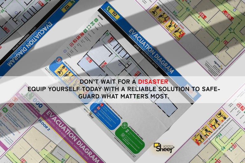 Airbnb Emergency Evacuation Plan, Editable Airbnb Signs, Fire Escape ...